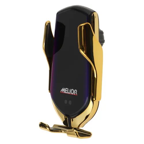 Держатель Wiiix CW-63V-G для смартфонов, магнитный, беспроводная зарядка, золотистый