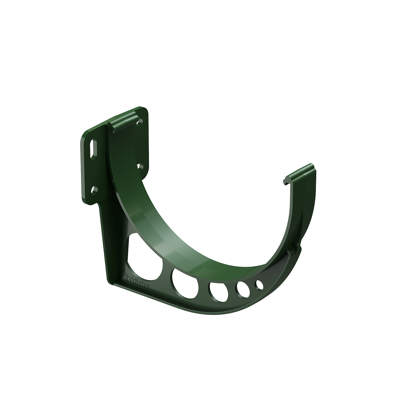 Docke STANDARD Кронштейн желоба 120 мм (Зеленый), диаметр трубы 80, толщина 1.65