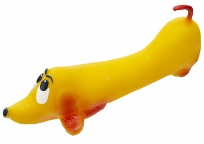 Yami-Yami Игрушка для собак "Такса", желтая, 18см