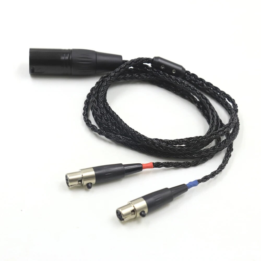 Haldane 16 Core HIFI 4pin XLR кабель для наушников Audeze 3M, 4pin xlr plug