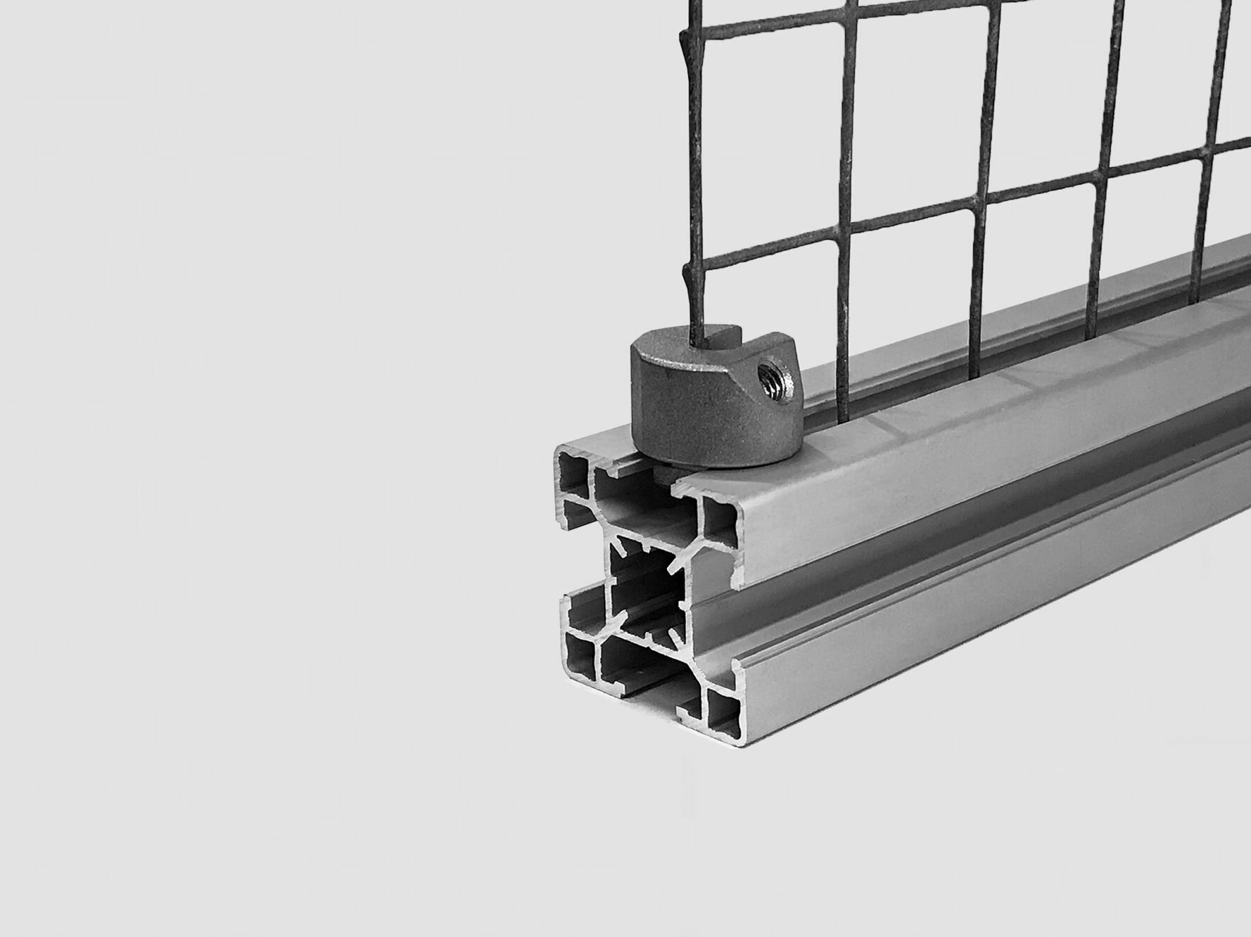 Клипса для сетки круглая, паз 8, S32 / 2 шт / соберизавод