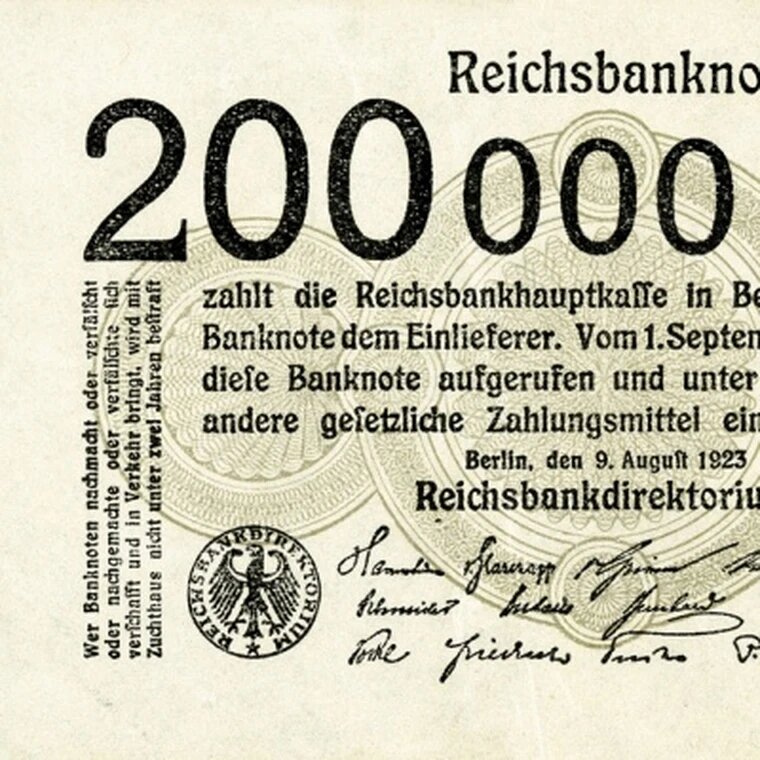 Рейхсбанкнота 200000 марок 1923 Германия, сувенирная копия, банкноты и купюры редкие коллекционные