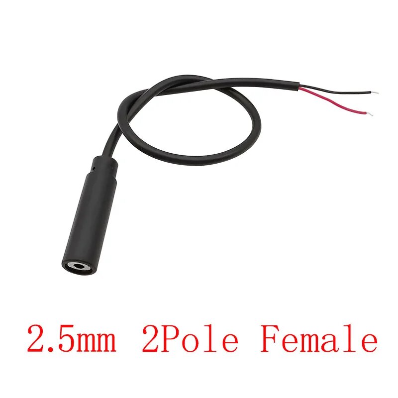 Аудио разъем 2.5/3.5 мм AUX 2/3/4 полюса 2.5mm 2Pole Female