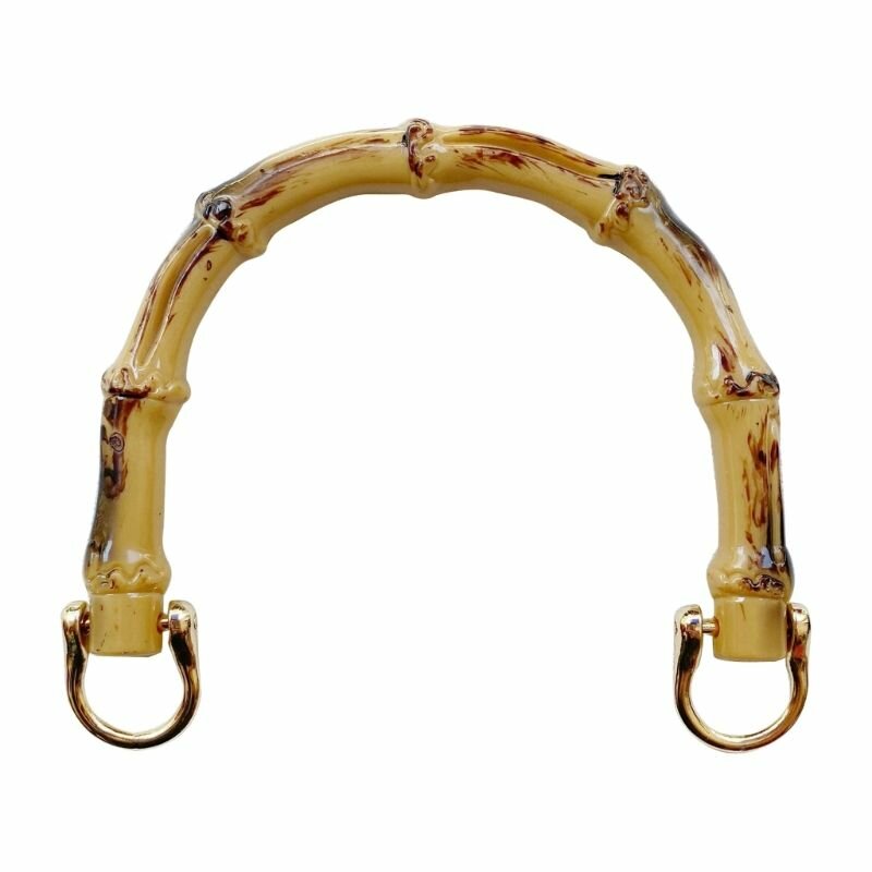 Ручки для сумочек U-образная бамбуковая ручка с имитацией бамбука/металлическая пряжка, набор дамского кошелька своими руками, аксессуары сумок ручной работы