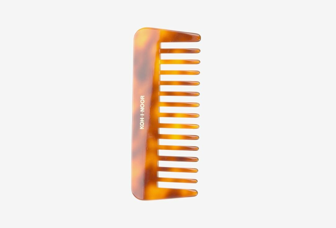Гребень для волос ручной работы KOH-I-NOOR Pettine Segato Extra wide spread teeth comb 11,5 x 5 cm