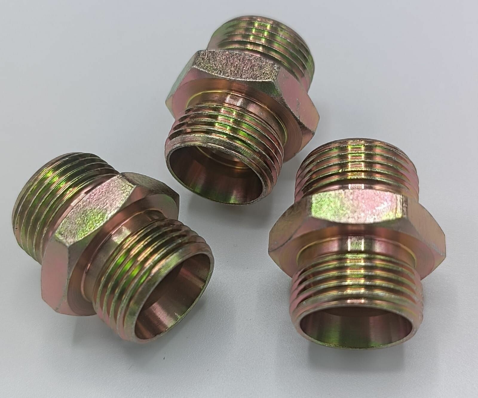 Переходник с резьбы на резьбу 20-20 (наружняя) М20х1,5-М20х1,5 (3 штуки)