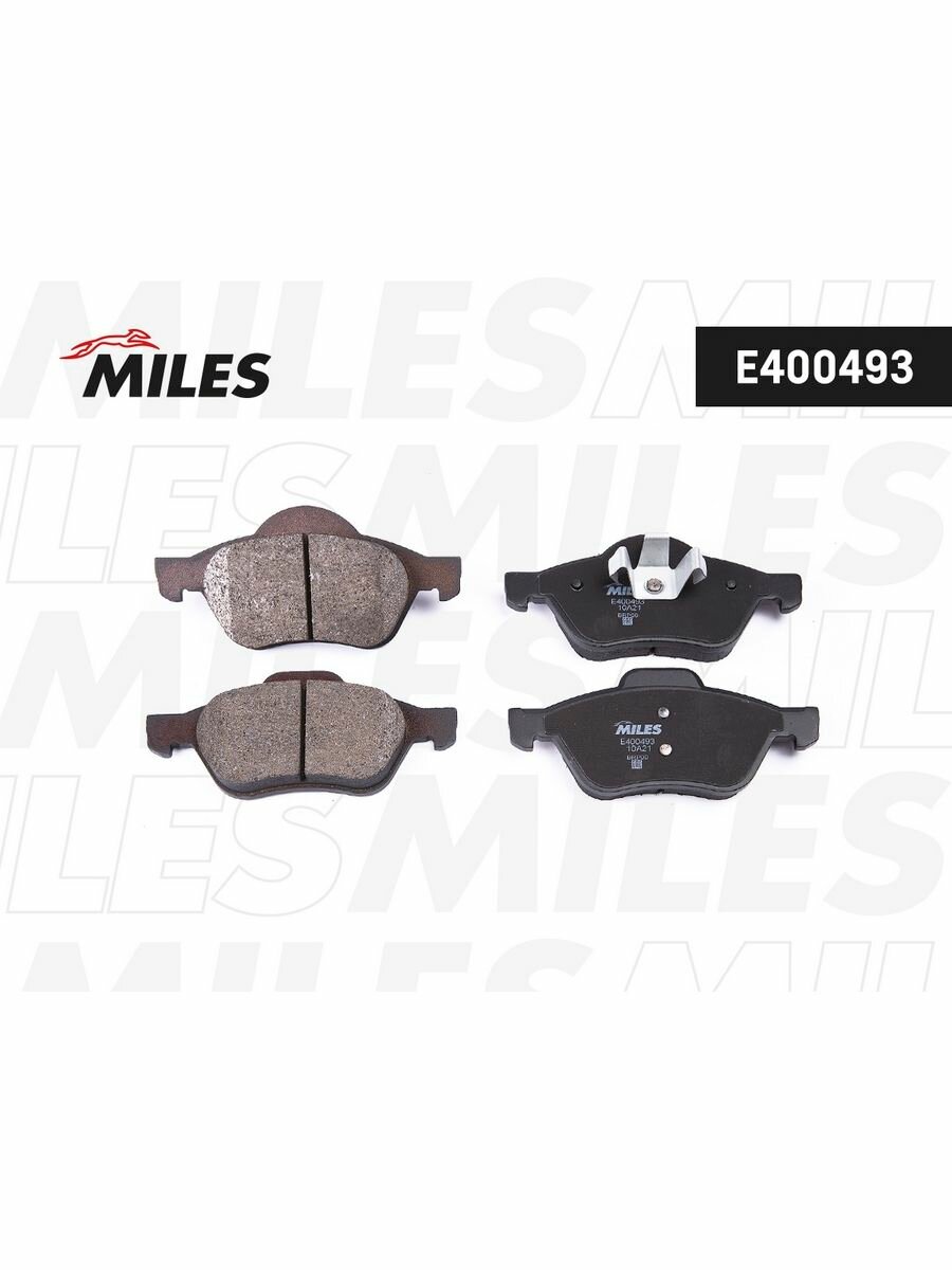 Колодки тормозные дисковые передние для а/м RENAULT Laguna, Miles E400493