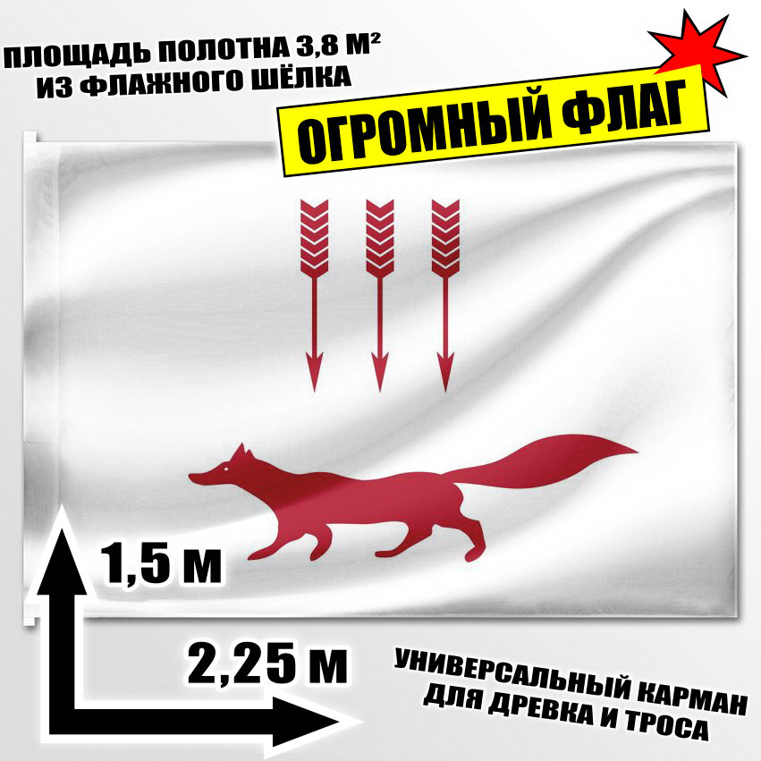 Флаг огромный Саранска 225x150 см