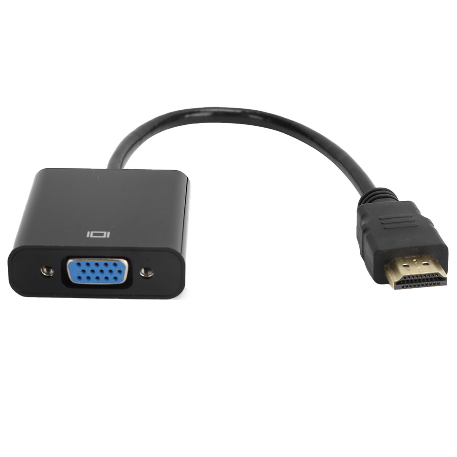 Кабель-переходник HDMI в VGA для проектора монитора ноутбука, черный, видеовыход высокой четкости
