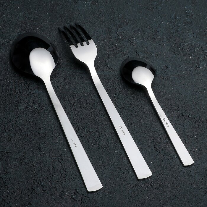 Набор столовых приборов Добросталь "Аппетит", 18 предметов, толщина 2 мм