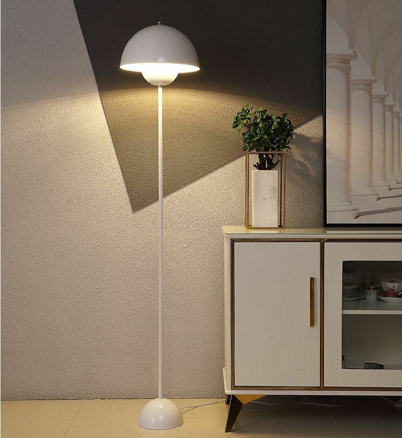 Светильник торшер ，простота，Форма стручка， E27, тёплый белый свет, мощность 40 Вт, бежевый