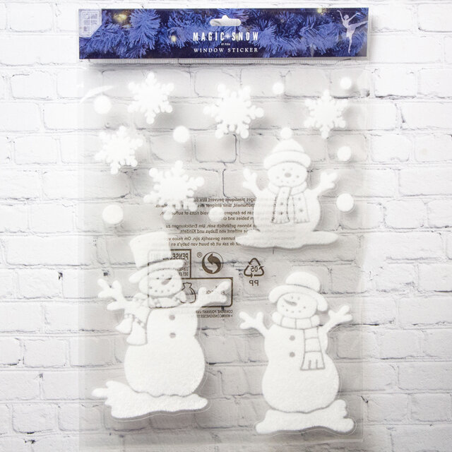 Наклейки на окна Весёлые Снеговички 40*30 см, Peha, RD-60275