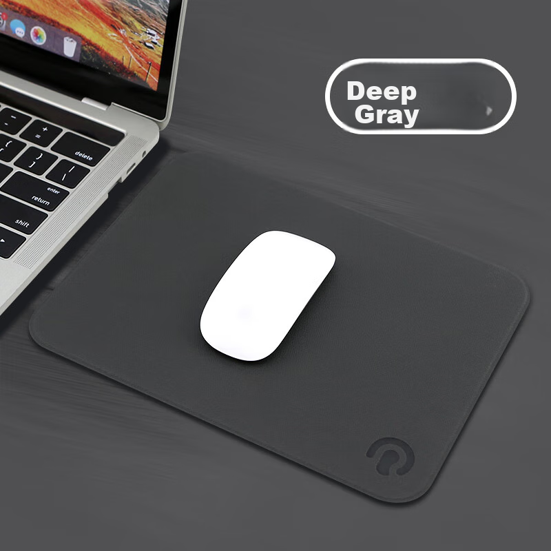 Rantopad G1 Hard Leather Gaming Waterproof Mouse Pad, Business Office Computer Mouse Pad, Desktop Mat, Dark Gray