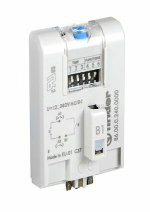 86.00.0.240.0000 860002400000 Модуль реле времени для использование совместно с реле функции: AI, DI, SW, BE, CE, DE, EE, FE 12-240В AC/DC