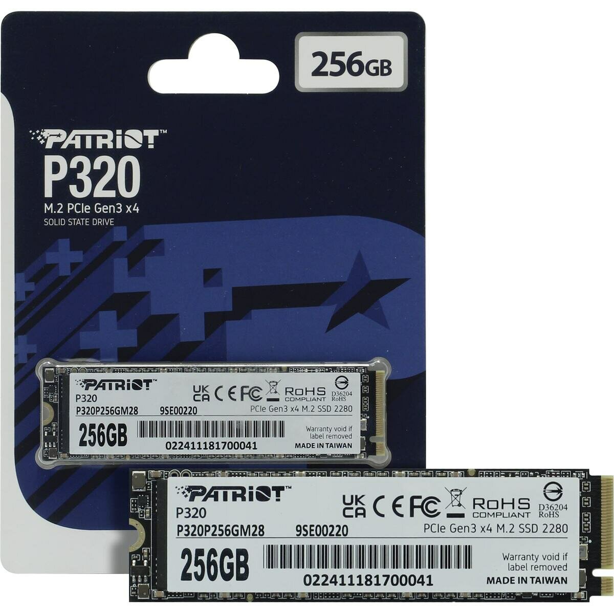 SSD 256 Gb M.2 2280 M Patriot P320 3D TLC