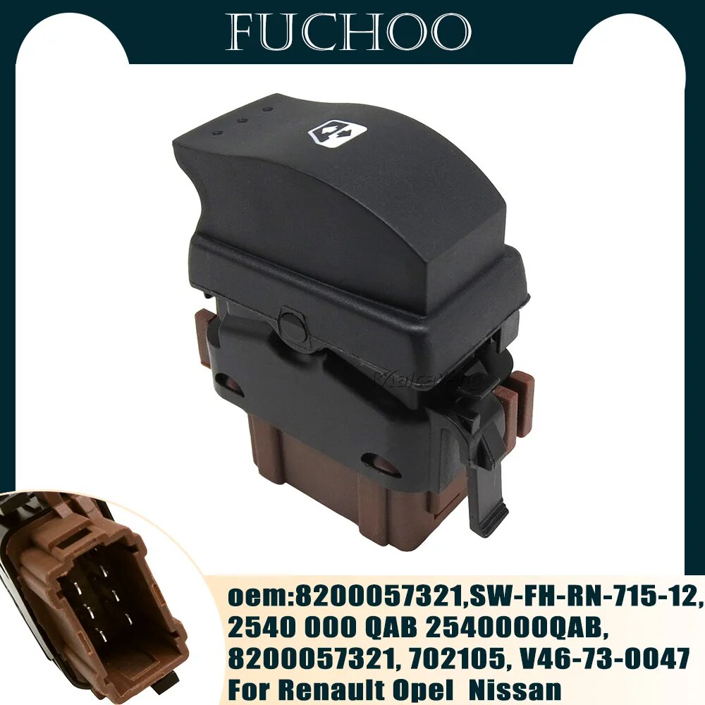 Кнопка включения управления стеклоподъемником автомобиля для Renault Master Trafic Opel Vauxhall Movano MK2 Nissan Interstar 8200057321