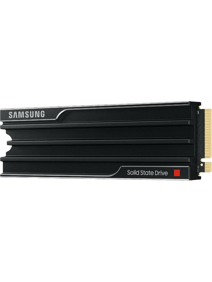 Твердотельный диск 1TB Samsung 9100 PRO, M.2, PCI-E 5.0 x4, TLC 3D NAND [R/W - 14800/13400 MB/s] с радиатором