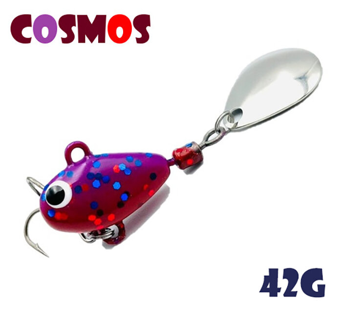 Блесна Тейл-Спиннер для рыбалки Uf-Studio Hurricane 42g #Cosmos