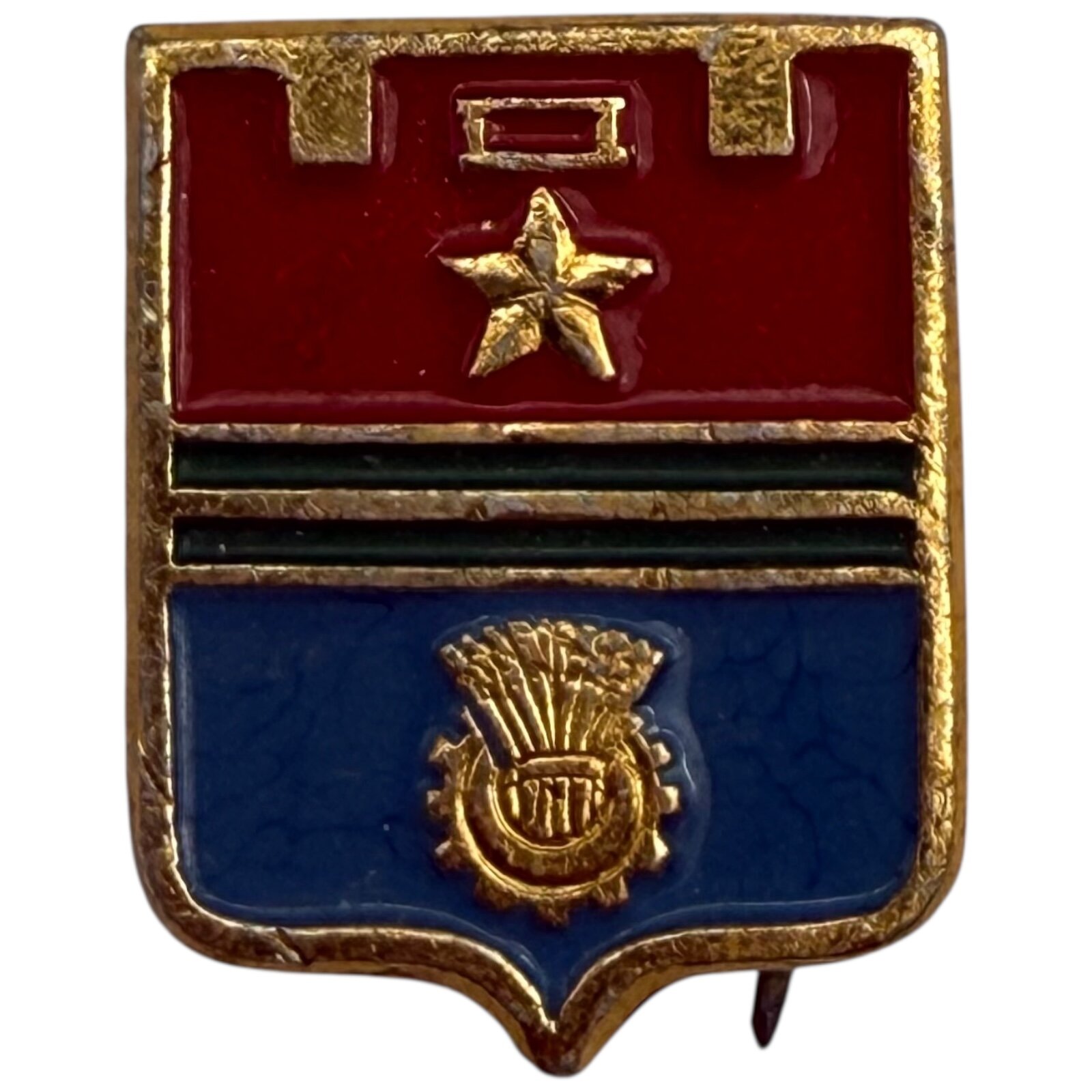 Знак "Волгоград герб" СССР 1967-1980 гг. (ОЗ "Сувенир")