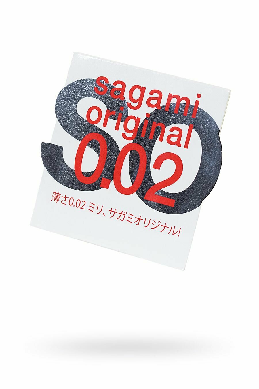 Презерватив "Sagami Original", полиуретановый, бесцветный, №1, гладкие, 0,02мм, 1шт