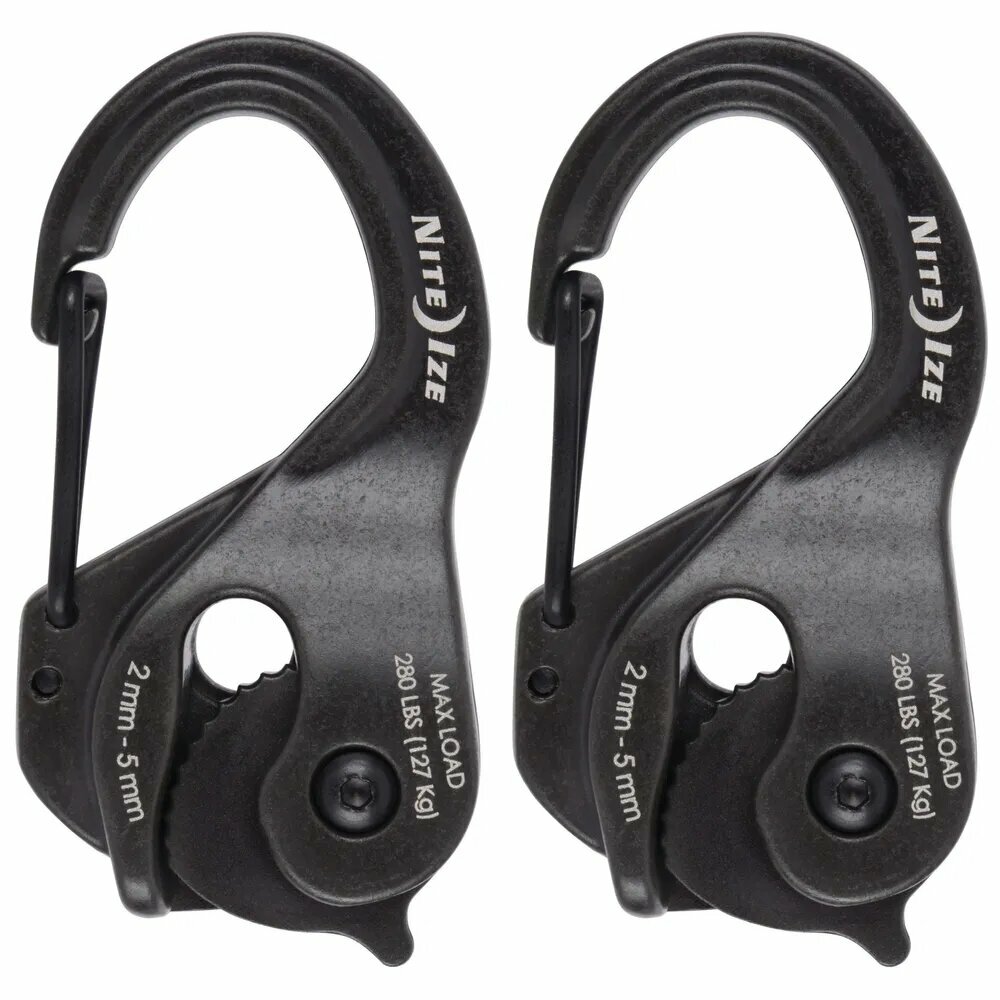 Безузловой натяжитель для веревки с карабином Nite Ize CamJam XT Aluminum Standart - 2 шт