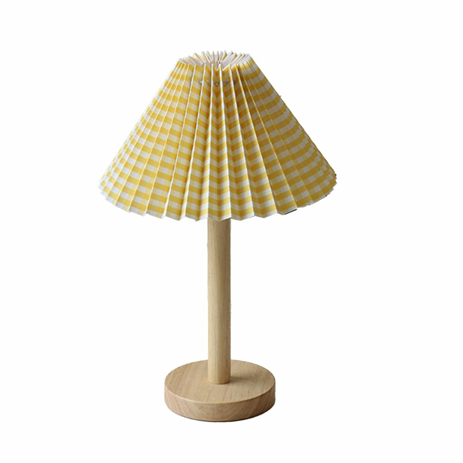Минималистичная USB LED лампа, желтый клетчатый дизайн, декоративный светильник для спальни