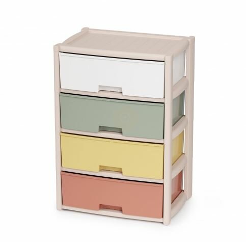 Комод Альтернатива Колорит М8822 4 ящика, цветной