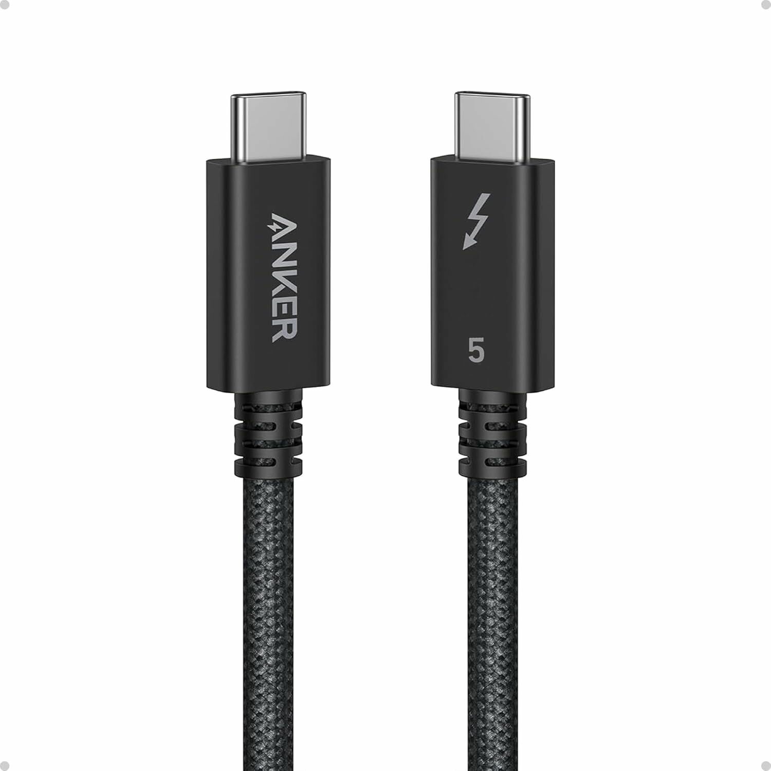 Кабель Anker Prime Thunderbolt 5 240W 80Gbs 1 метр - черный
