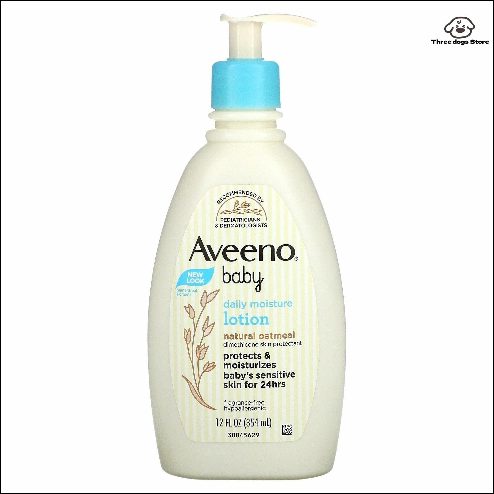 Эксклюзивный уход: лосьон для младенцев Aveeno без запаха, 354 мл, для ежедневного увлажнения