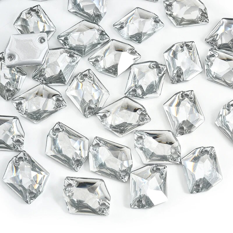 Стразы серебряные Crystal, 50 шт.