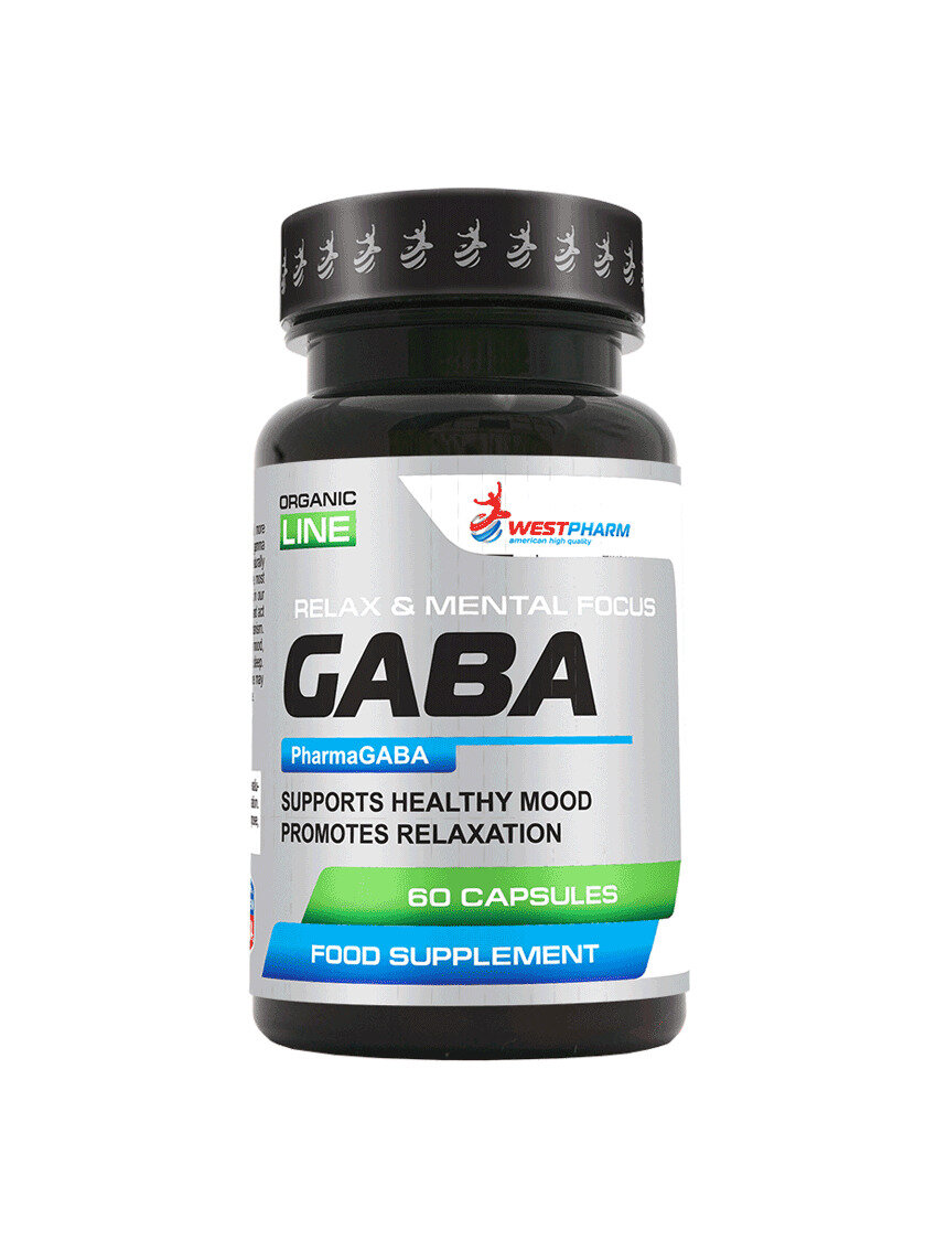 WestPharm GABA / гамк / Гамма-аминомасляная кислота / 60 капсул