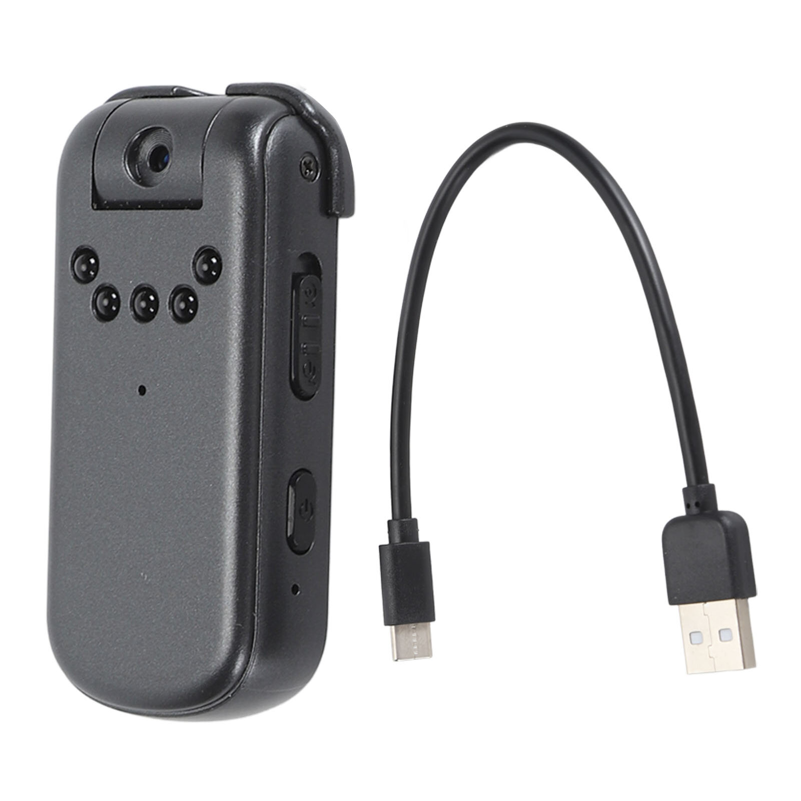 Носимая Wi-Fi камера 1080P с ночным видением, обнаружение движения, портативный видеорегистратор с задним зажимом для правоохранительных органов, спорт, 8 ГБ