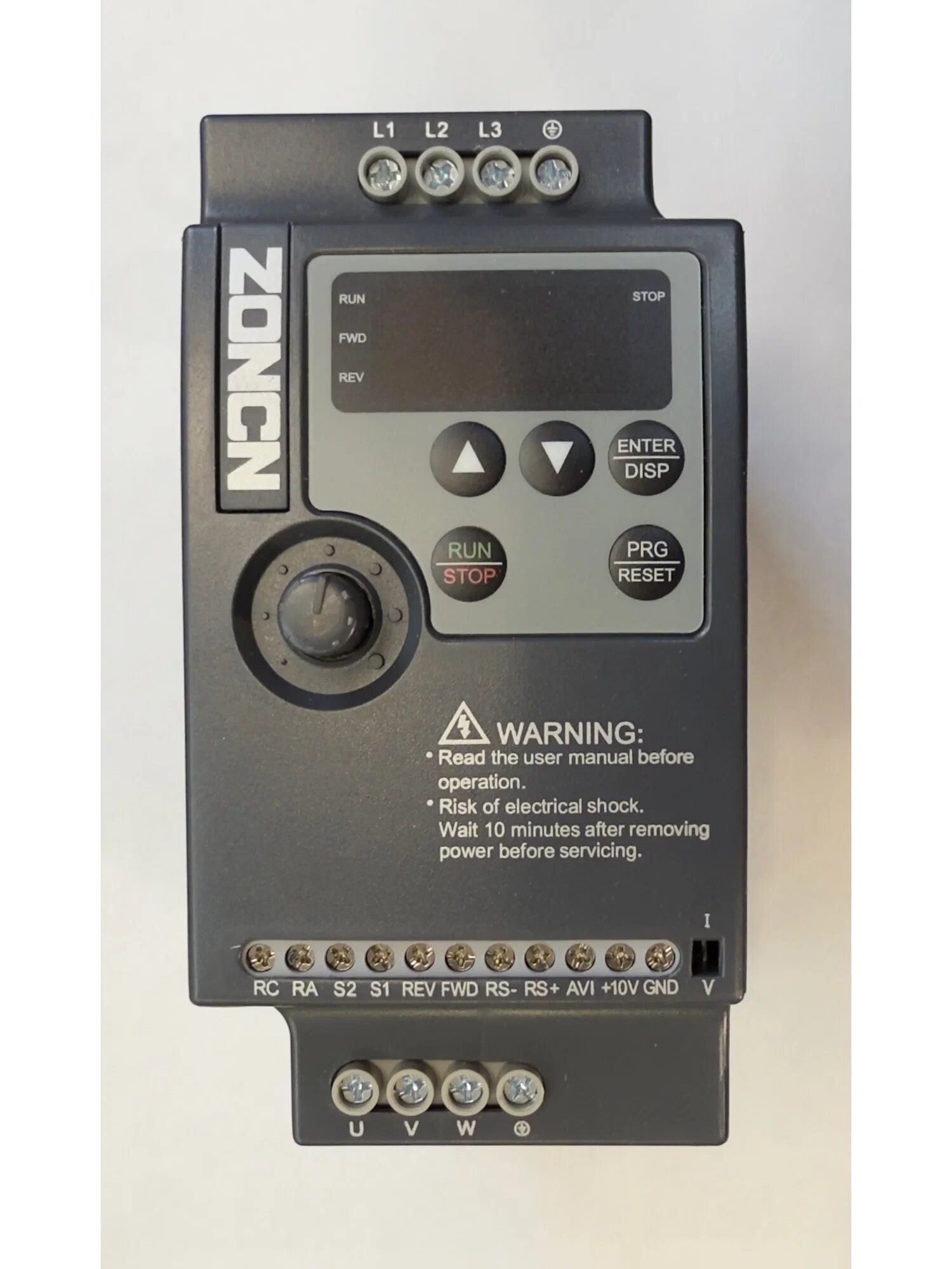 Инвертор ZONCN NZ100-2R2G-2, 220 В, 2200 Вт, с дисплеем, черный