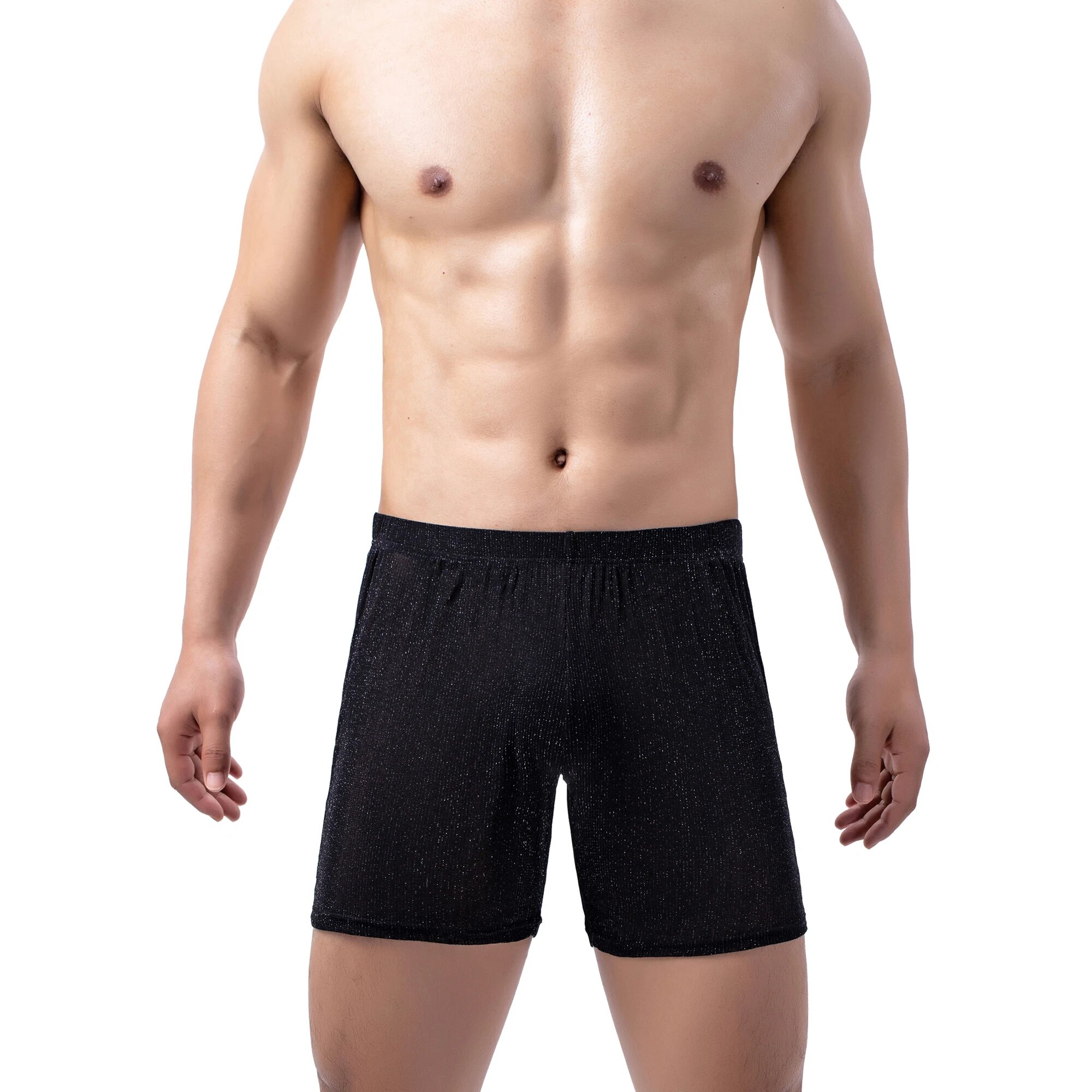 Юфеида сетчатые футболки для фитнеса мужские Черный, S, Black Shorts