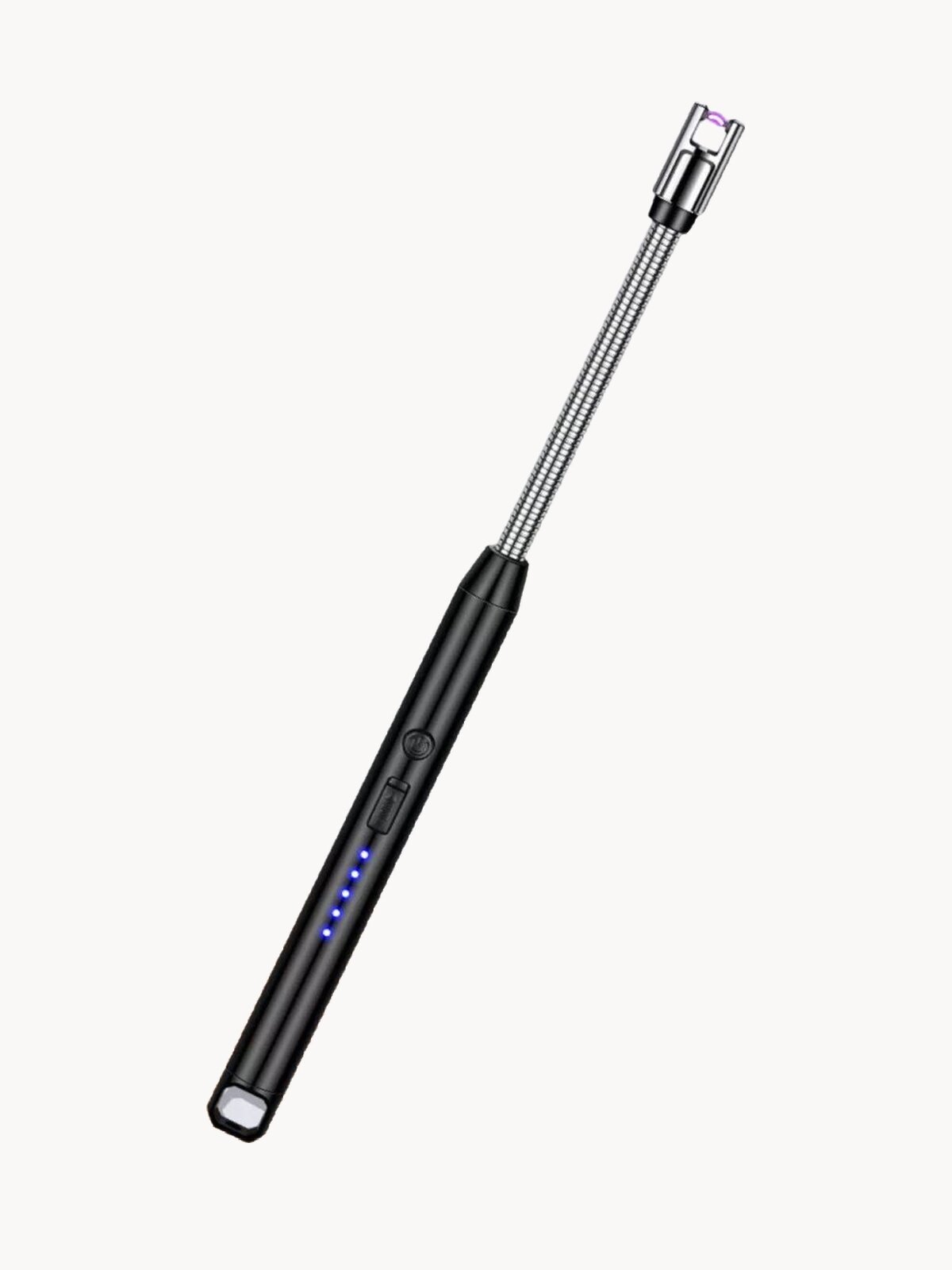 Зажигалка-горелка, USB, черная, время горения 600 минут, длина 16см, в блистере