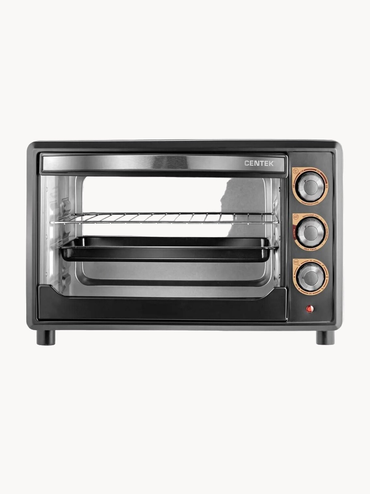 Духовка электрическая настольная Centek CT-1530-36 Plate, электрическая плита, 36 л, 3200 Вт, таймер 90 мин, 4 режима