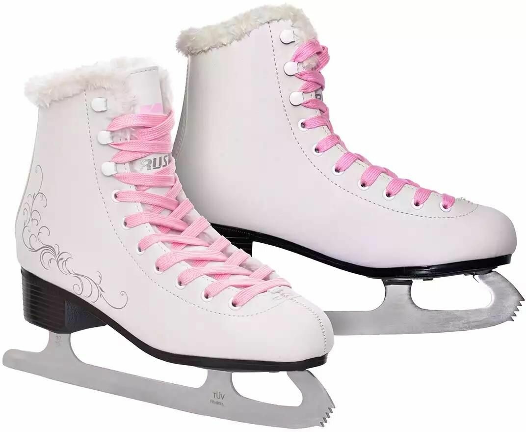 Коньки RUSH ACTION "Grace", фигурные, размер 34, с мехом