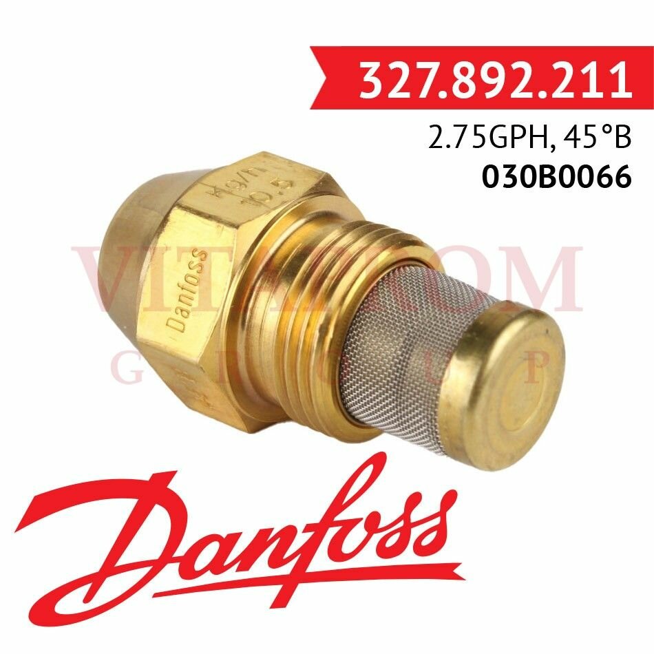 Форсунка Danfoss 2.75GPH, 45B, 030B0066 — фото 1
