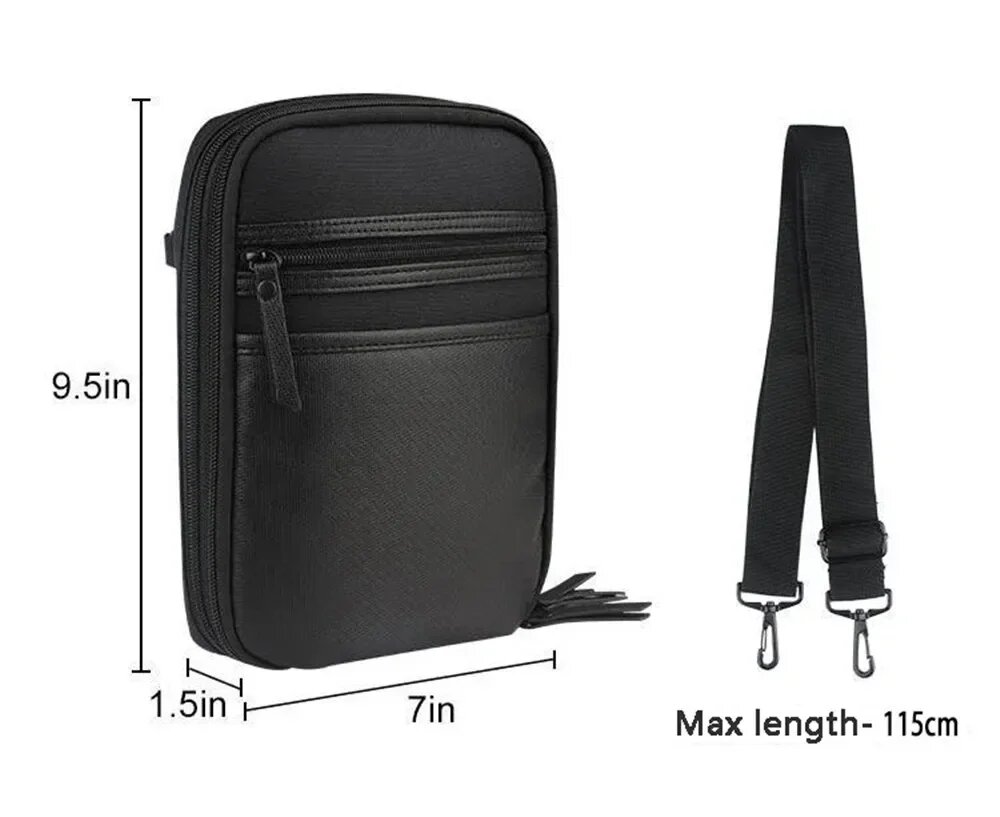 Женская сумка-гаджет, тактическая сумка для пистолета, скрытая Портативная сумка для пистолета, универсальная поясная сумка в стиле милитари с системой «Молле», Черный