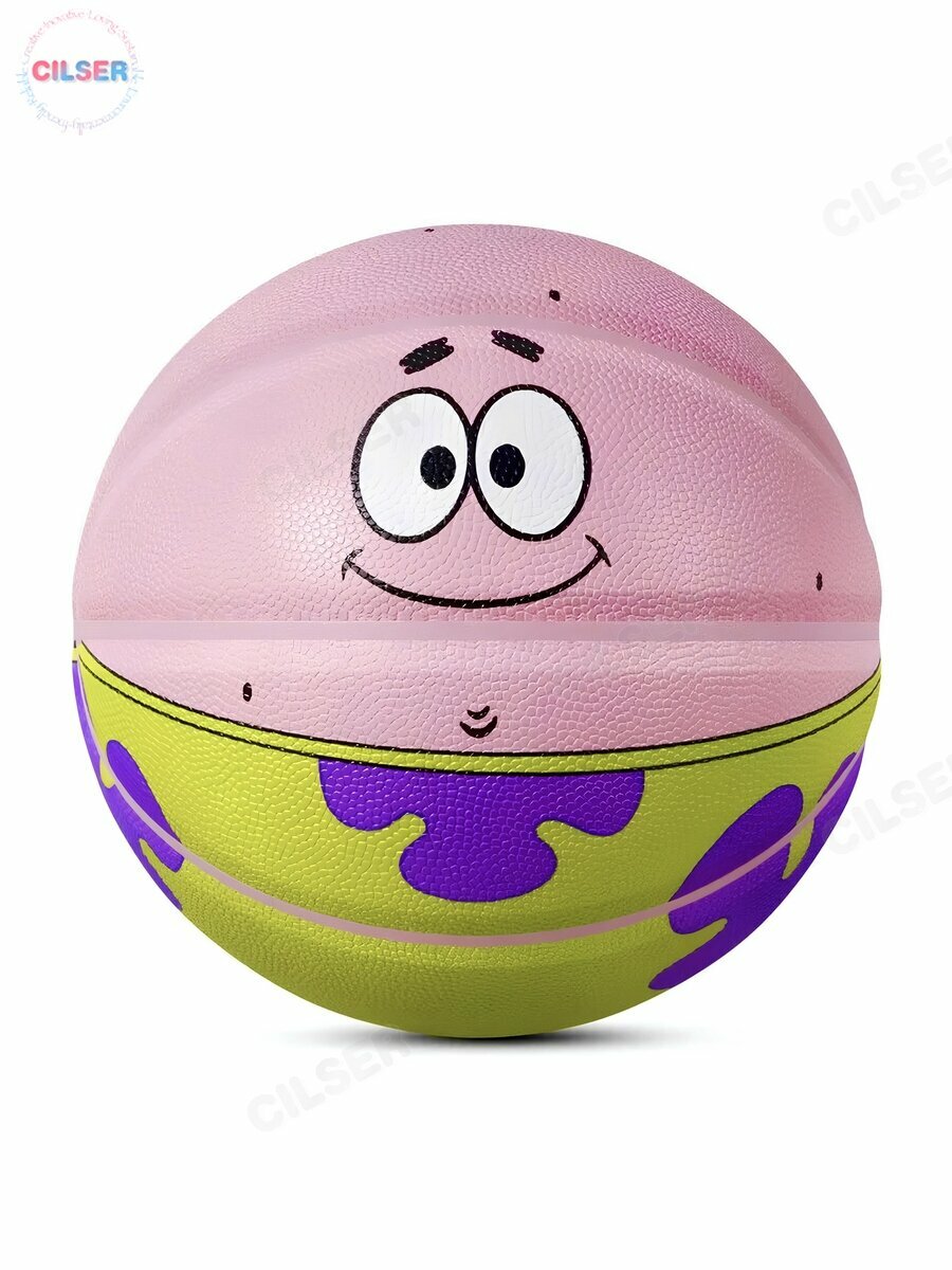 Баскетбольный мяч Patrick Star, розовый, бутил, антискользящие полоски, 7 размер