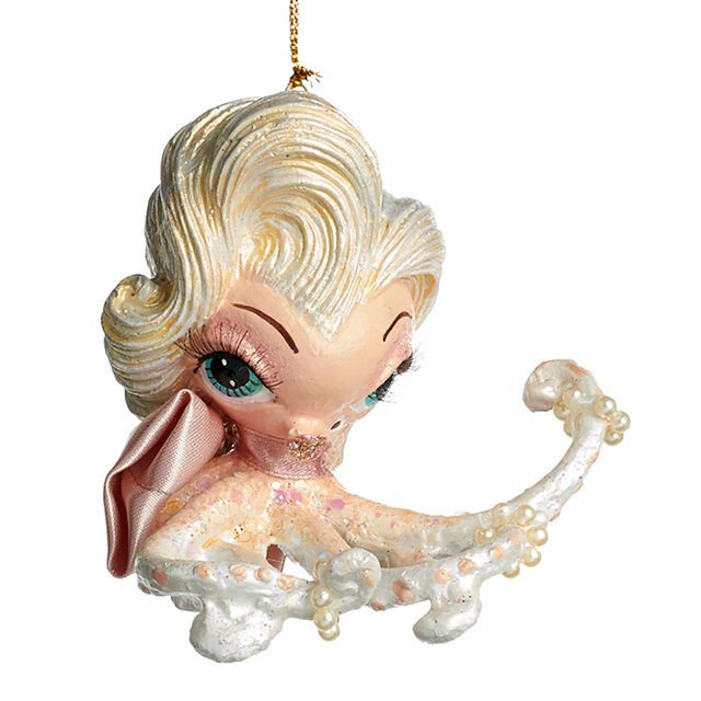 Елочная игрушка Осьминожка Ингрид - Glamorous Sea 10 см, подвеска, Goodwill, B90204-2