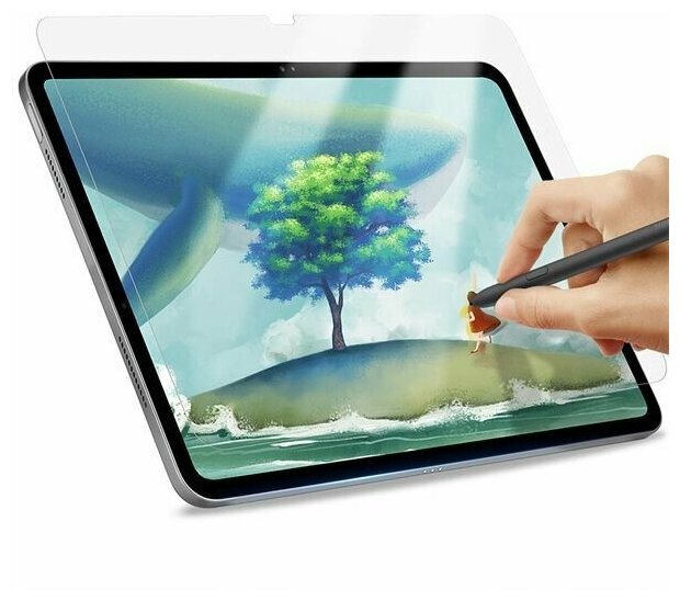 Защитная пленка для работы со стилусом (имитация бумажного листа) для iPad 10 (2022) / iPad 11 (2025) Dux Ducis прозрачная