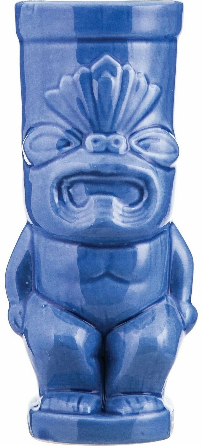 Стакан для коктейлей Mornsun Тики 450мл, 70х70х180мм, керамика, голубой