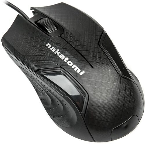 Мышь Nakatomi MON-06U DPI 800 - 1.5м чёрная