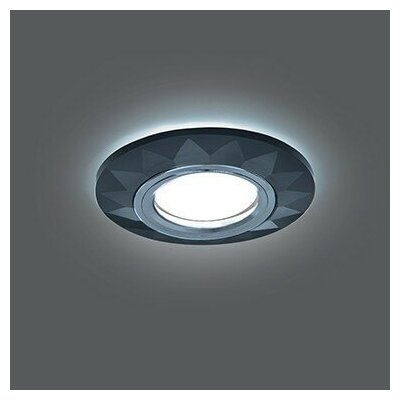 Светильник gauss Backlight BL058, GU5.3, 50 Вт, 4100, нейтральный белый, цвет плафона: серый