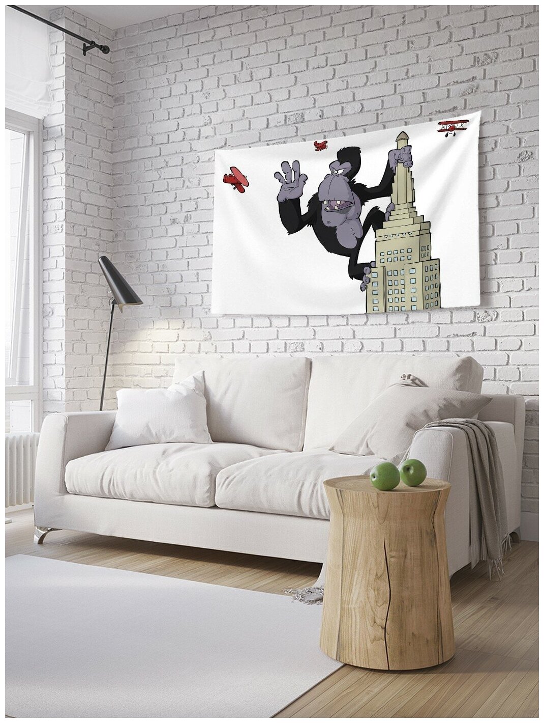 Горизонтальное фотопанно JoyArty на стену "Кинг конг жив", 150x200 см