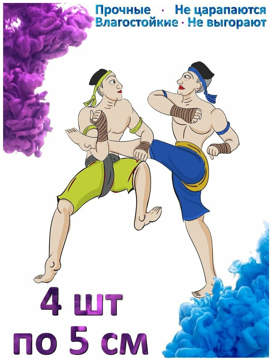 Наклейка на авто "Муай тай бокс"