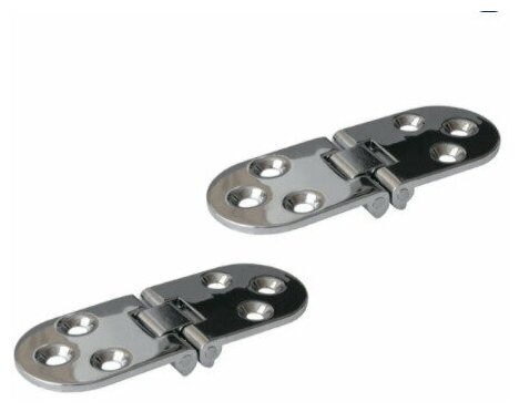 Петля секретерная (мебельная барная) 80*30 (2шт) хром