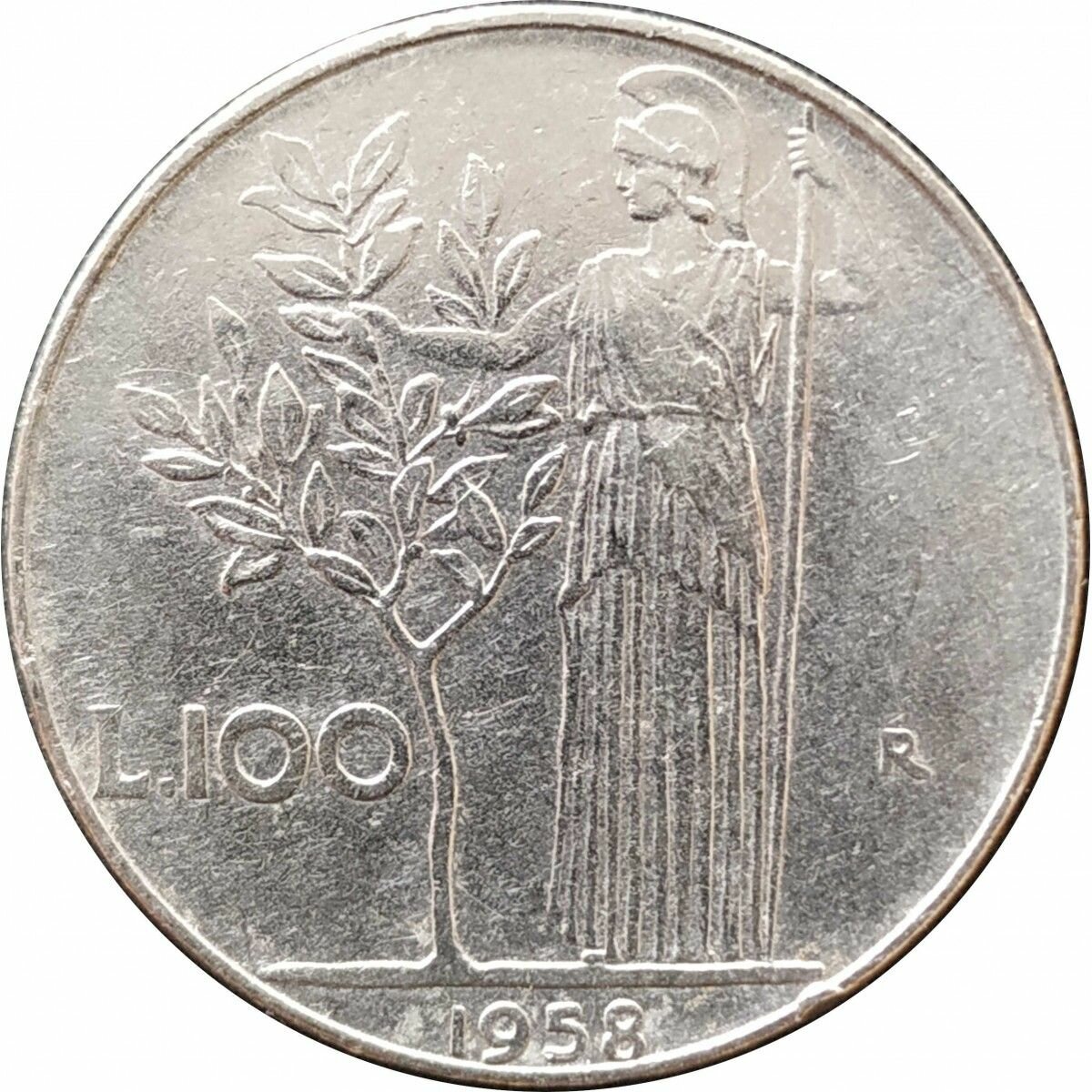 100 лир 1958 Италия из оборота