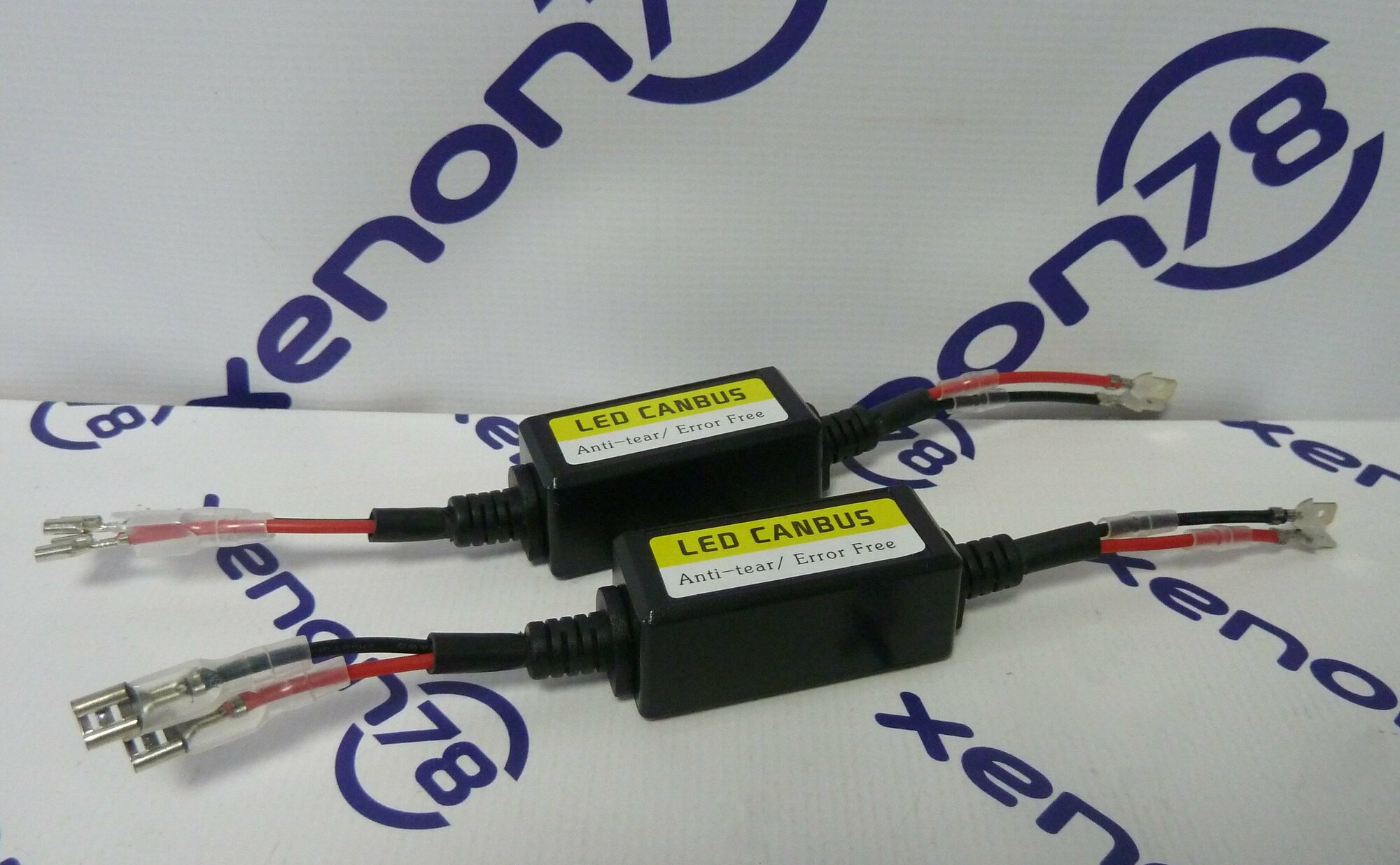 Обманки JMQ-001 для светодиодных ламп H1 / H3 / H7 (клеммы: мама + папа 6,3 мм) 12-24V - 2 шт.